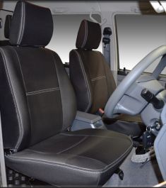 FRONT PAIR in Full Back + Map Pockets & REAR Seat Covers Custom Fit ...